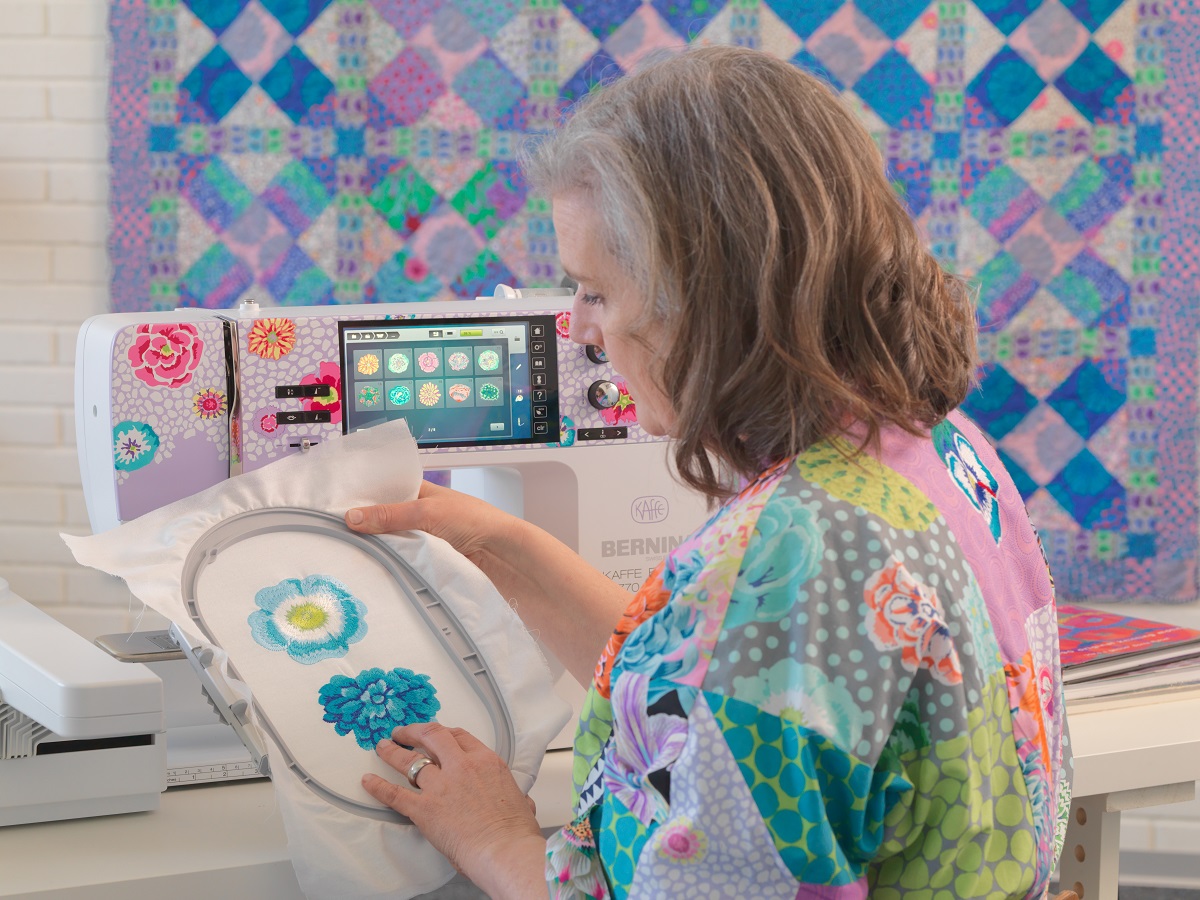 Kaffe Fassett Patchwork Wrap Jacket - BERNINA