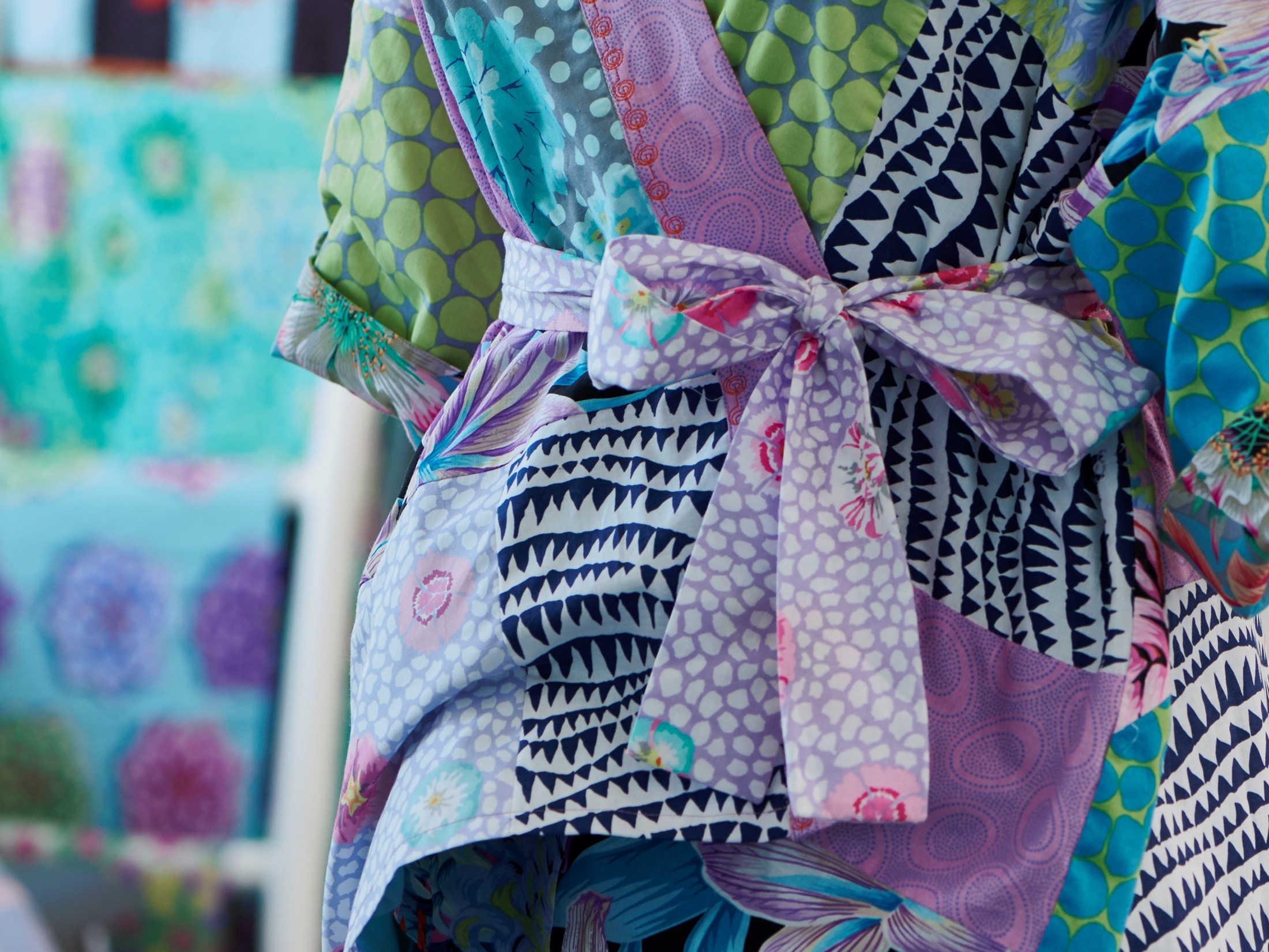 Kaffe Fassett Patchwork Wrap Jacket - BERNINA