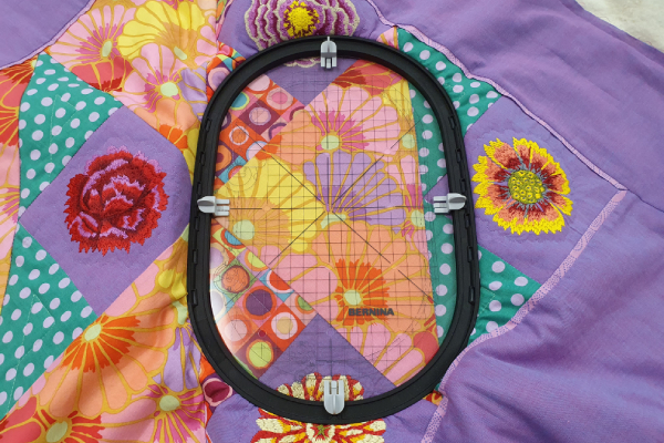 Kaffe Fassett Embroidery-Flower Quilt - BERNINA