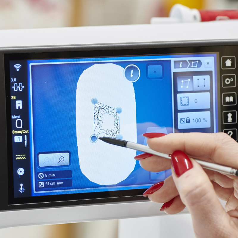 Nine tips for the placement of an embroidery design - BERNINA