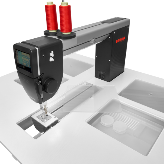 Q Series Lift Table - A powered sit-down quilting table - BERNINA