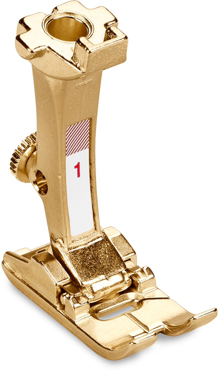 Limited Edition in Gold: Reverse pattern foot #1 - BERNINA