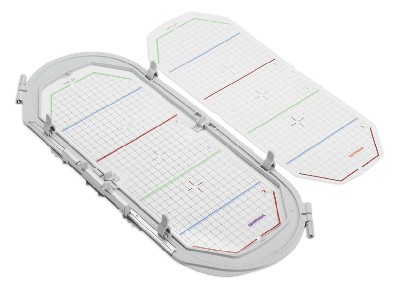 Mega Embroidery Hoop for large embroidery designs and borders - BERNINA
