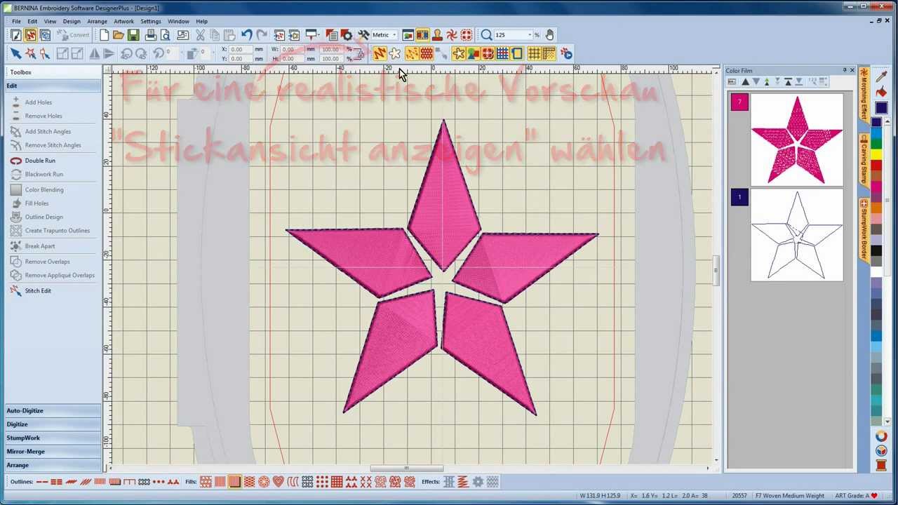 BERNINA Sticksoftware Version 7 – DesignerPlus - BERNINA