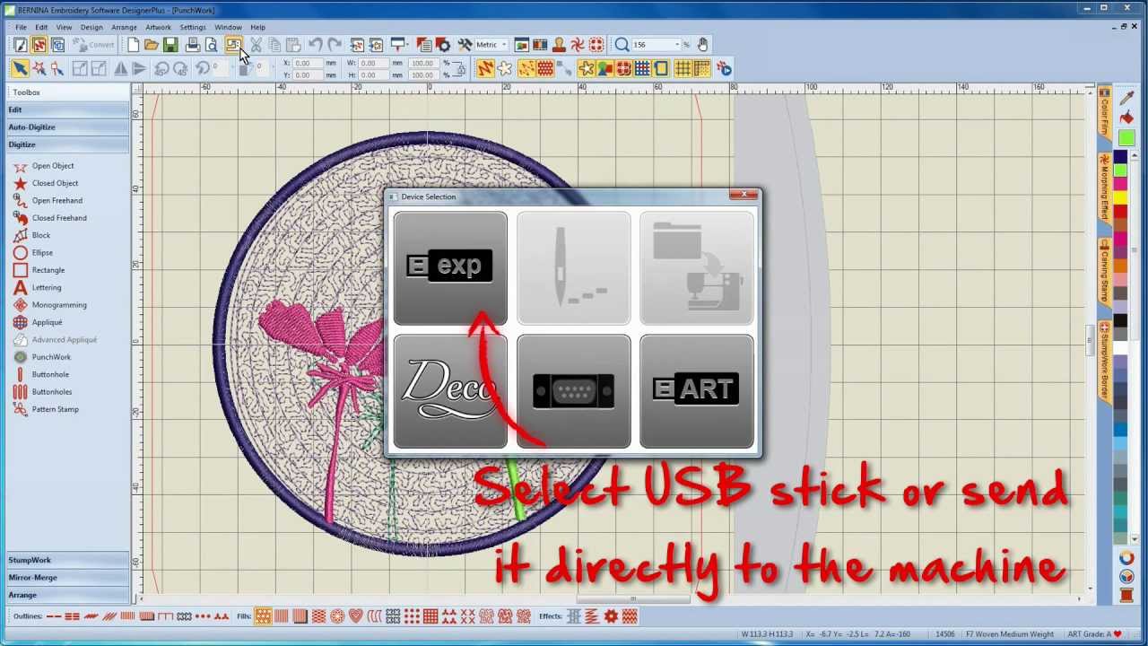 BERNINA Embroidery Software 7 - DesignerPlus - BERNINA