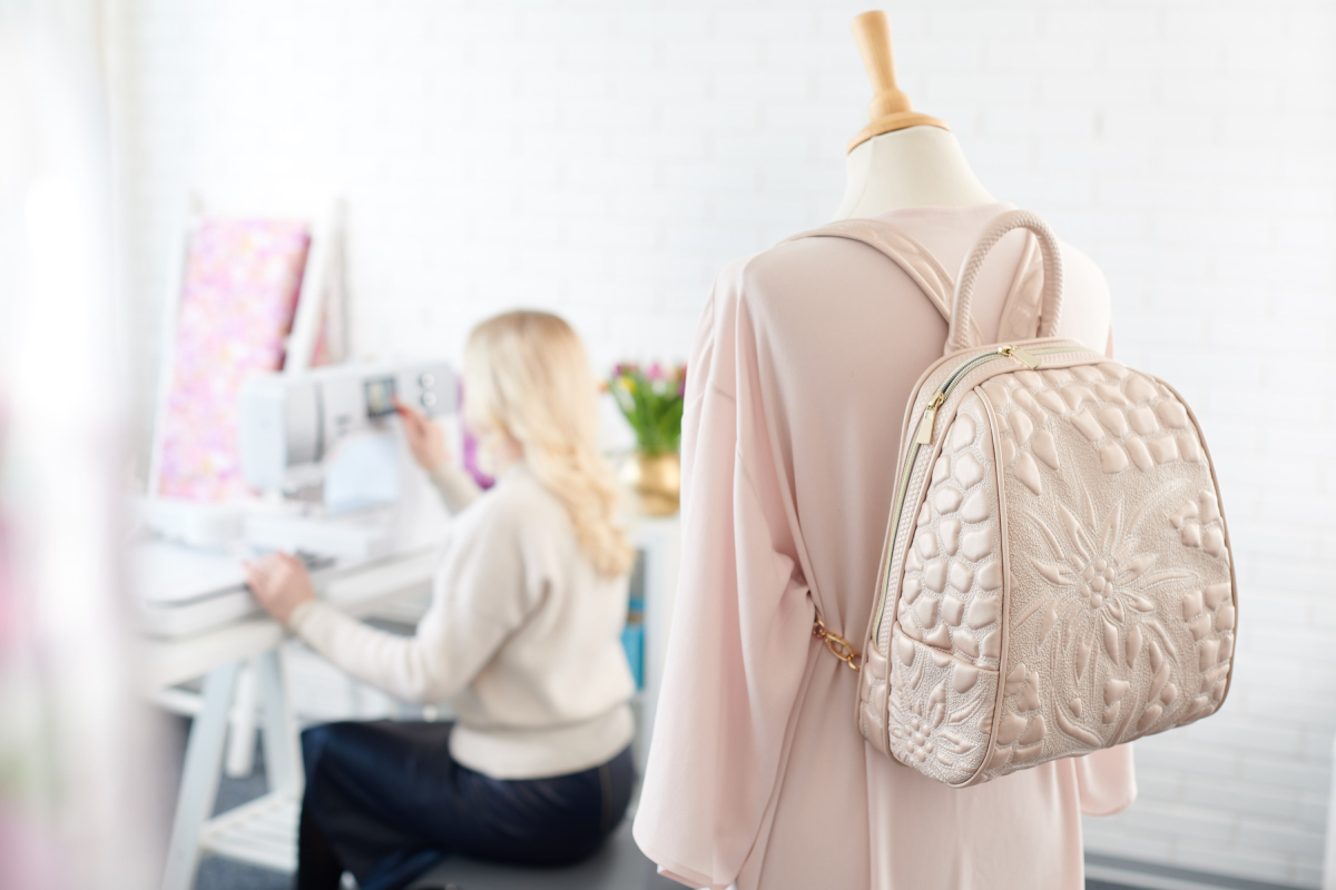 Gequilteter Rucksack von Valentina - BERNINA