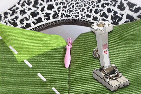 Accessory Spotlight: Invisible Zipper Foot #35 - Learn & Create - BERNINA