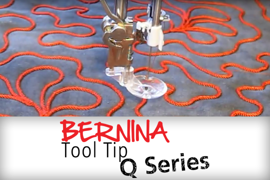 Tool Tip: Q Series Free-motion Couching - Learn & Create - BERNINA
