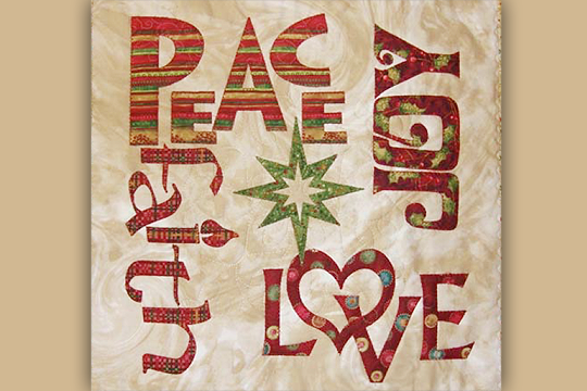 CutWork Accessory Season's Greeting Wall Hanging - Learn & Create - BERNINA